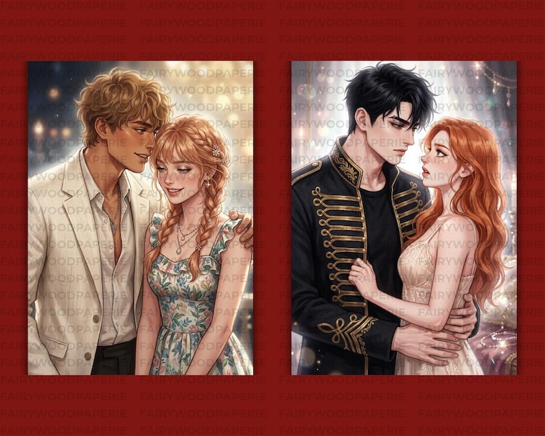 Custom Couple Character Art Design – Webtoon Style Digital Illustration ...