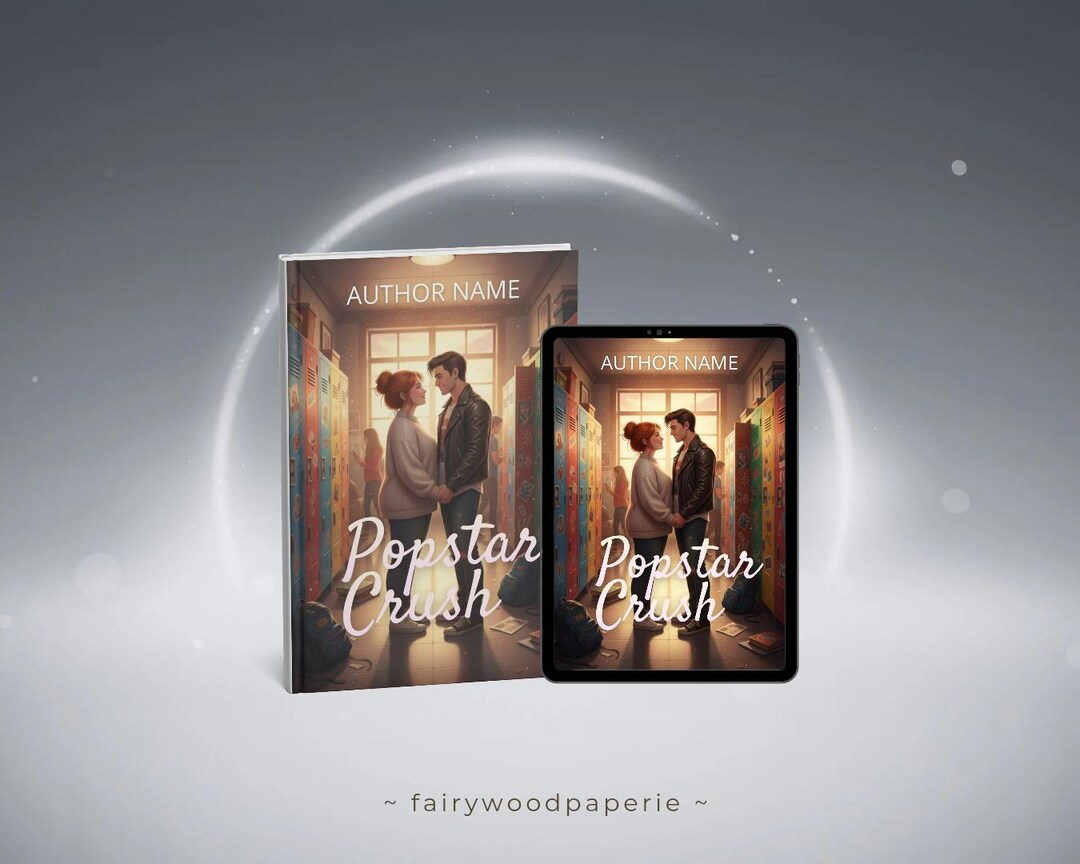 Premade Book Cover Plus Size Curvy Romance Popstar Crush High School ...