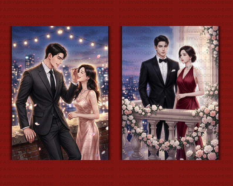 Custom Couple Character Art Design – Webtoon Style Digital Illustration ...