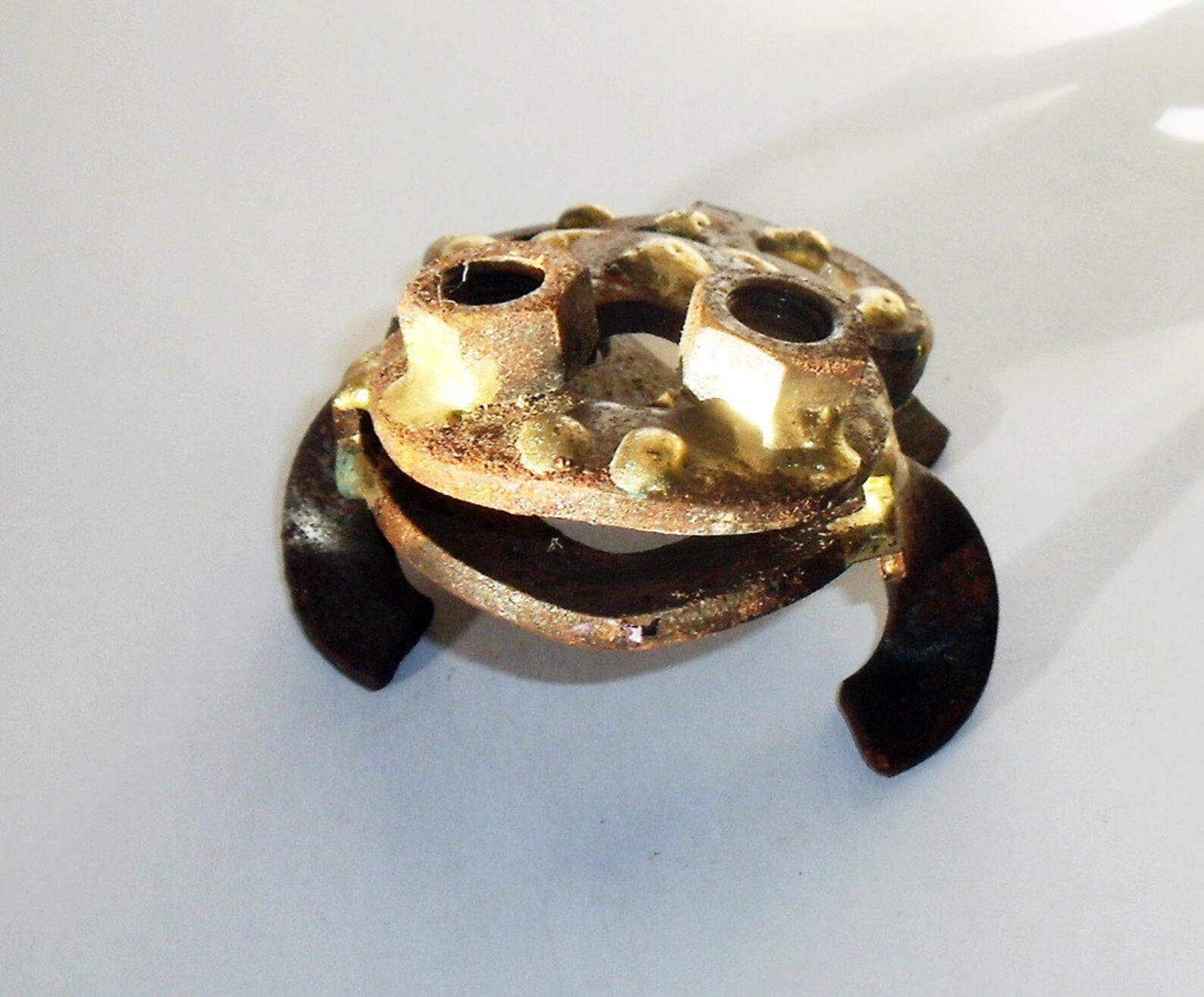 Metal Nuts and Bolts Art Frog / Toad | Etsy