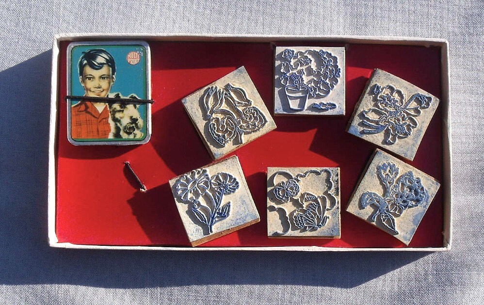 Vintage Ink Stamp Print Set, Multi Print Milano - Etsy