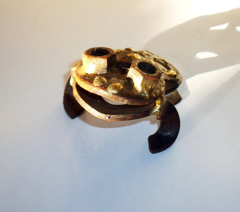 Metal Nuts and Bolts Art Frog / Toad - Etsy