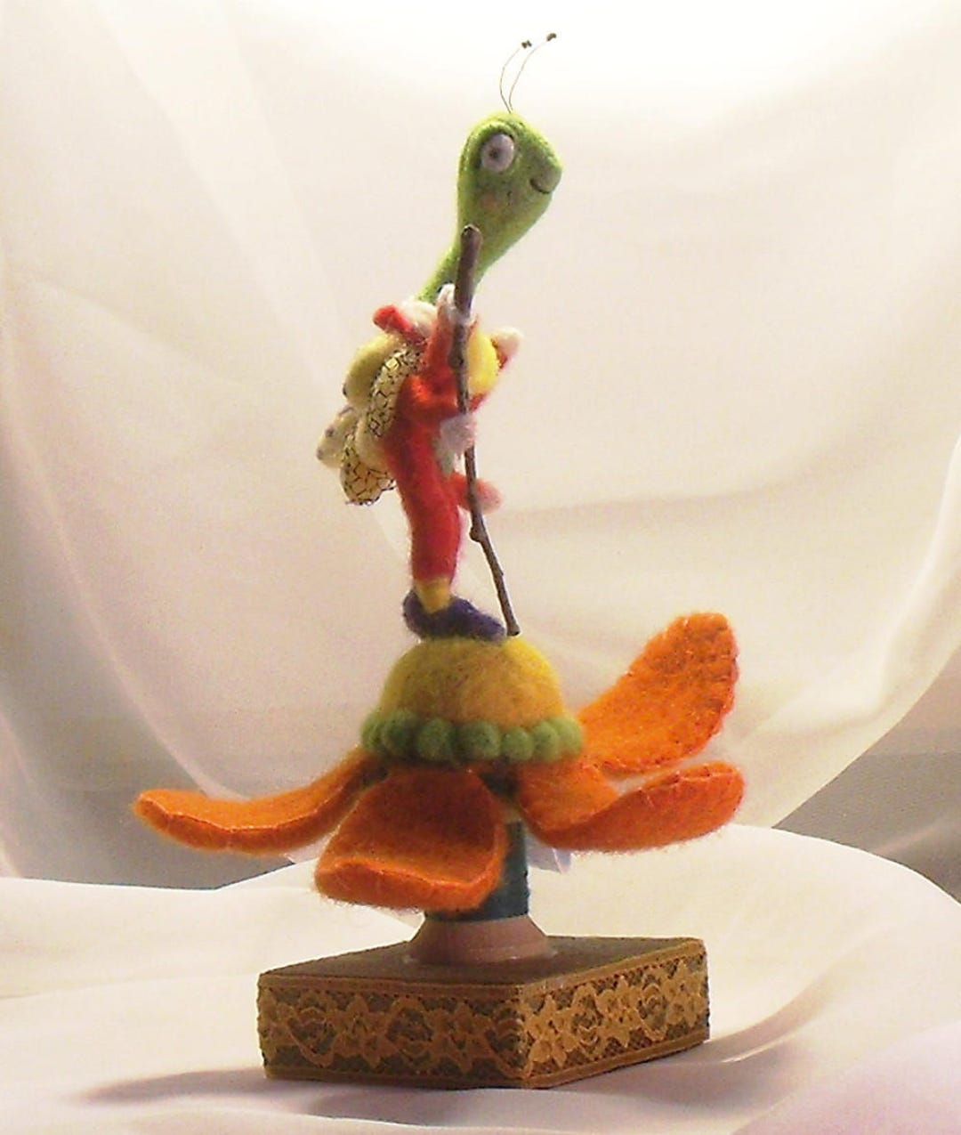 Needle Felted Beetle Bug Whimsy , Ready for A Picnic, - Etsy