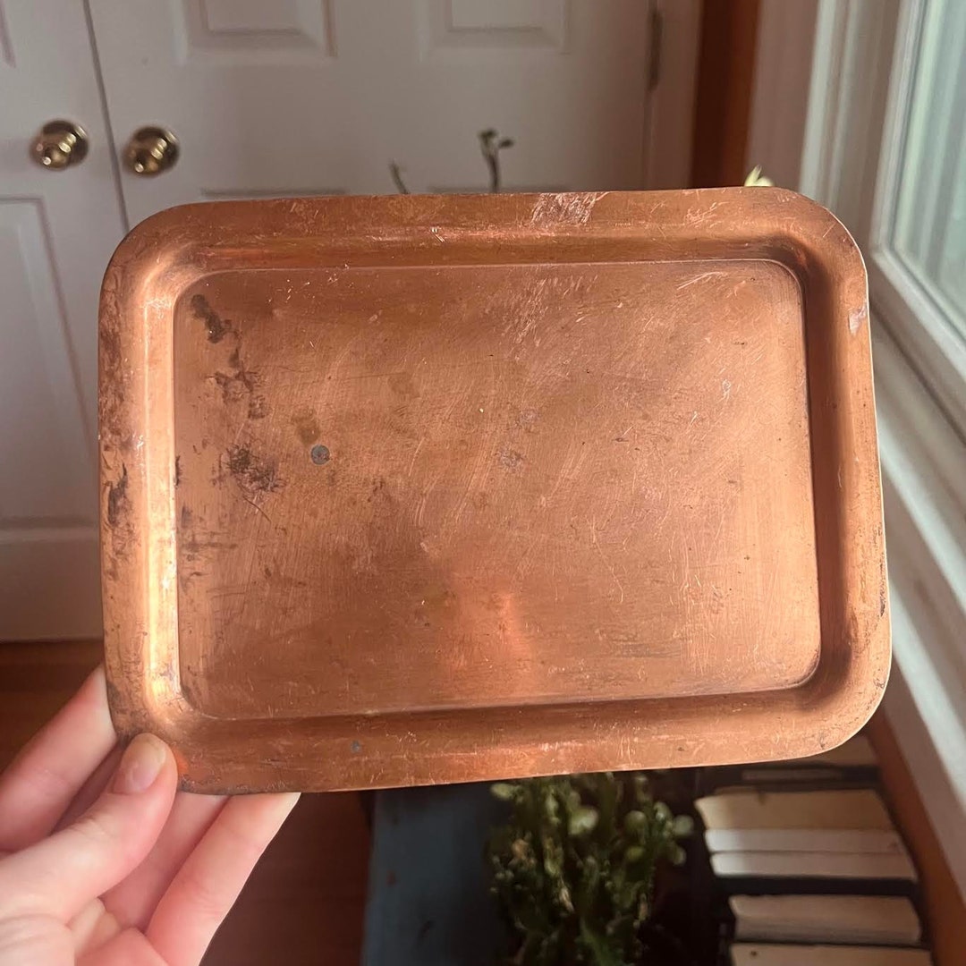 Small Vintage Copper Trays, Key Dish, Rolling Tray - Etsy