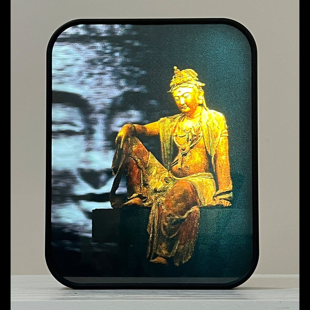 Buddha Statue,3d Hologram Buddha,buddha Art,buddha Head Holographic ...