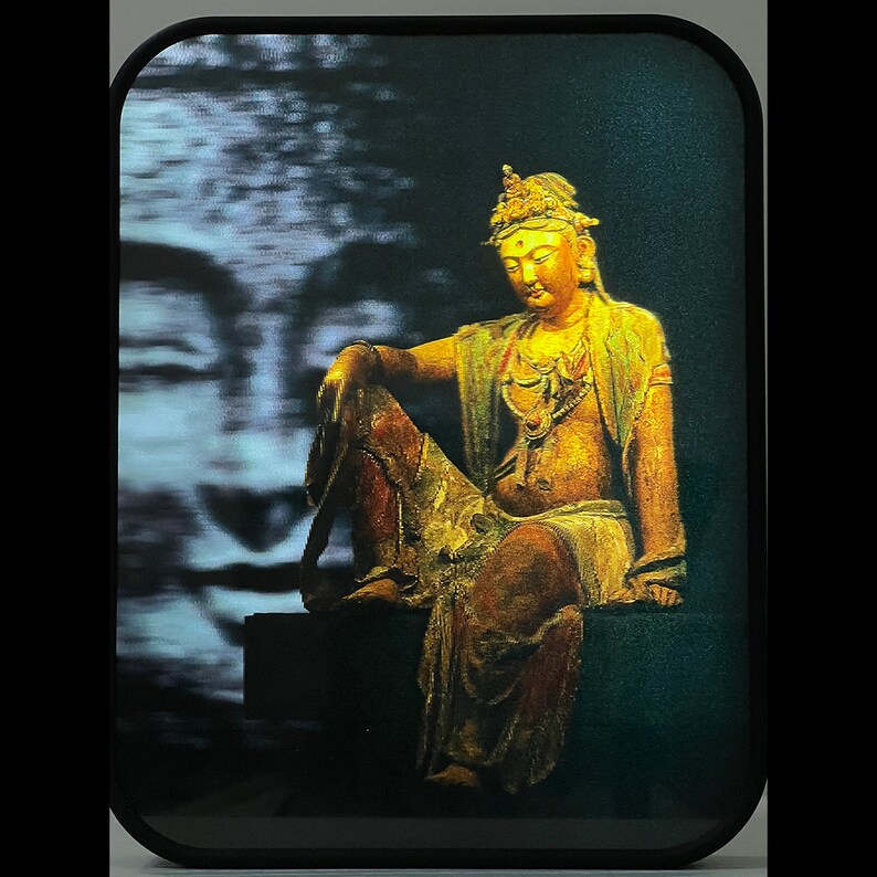 Buddha Statue,3d Hologram Buddha,buddha Art,buddha Head Holographic ...