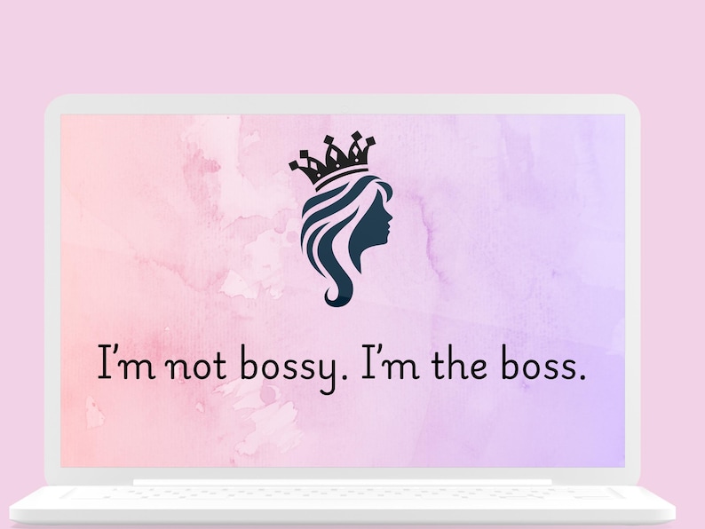 Girl Boss Wallpaper for Laptop & Desktop - Etsy