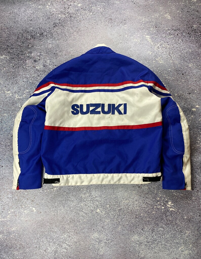 Vintage Suzuki Racing Jacket 90s Motorcycle Size L - Etsy