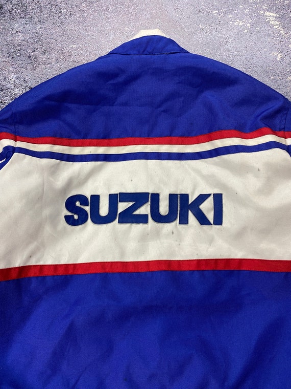 Vintage Suzuki Racing Jacket 90s Motorcycle Size L - Gem