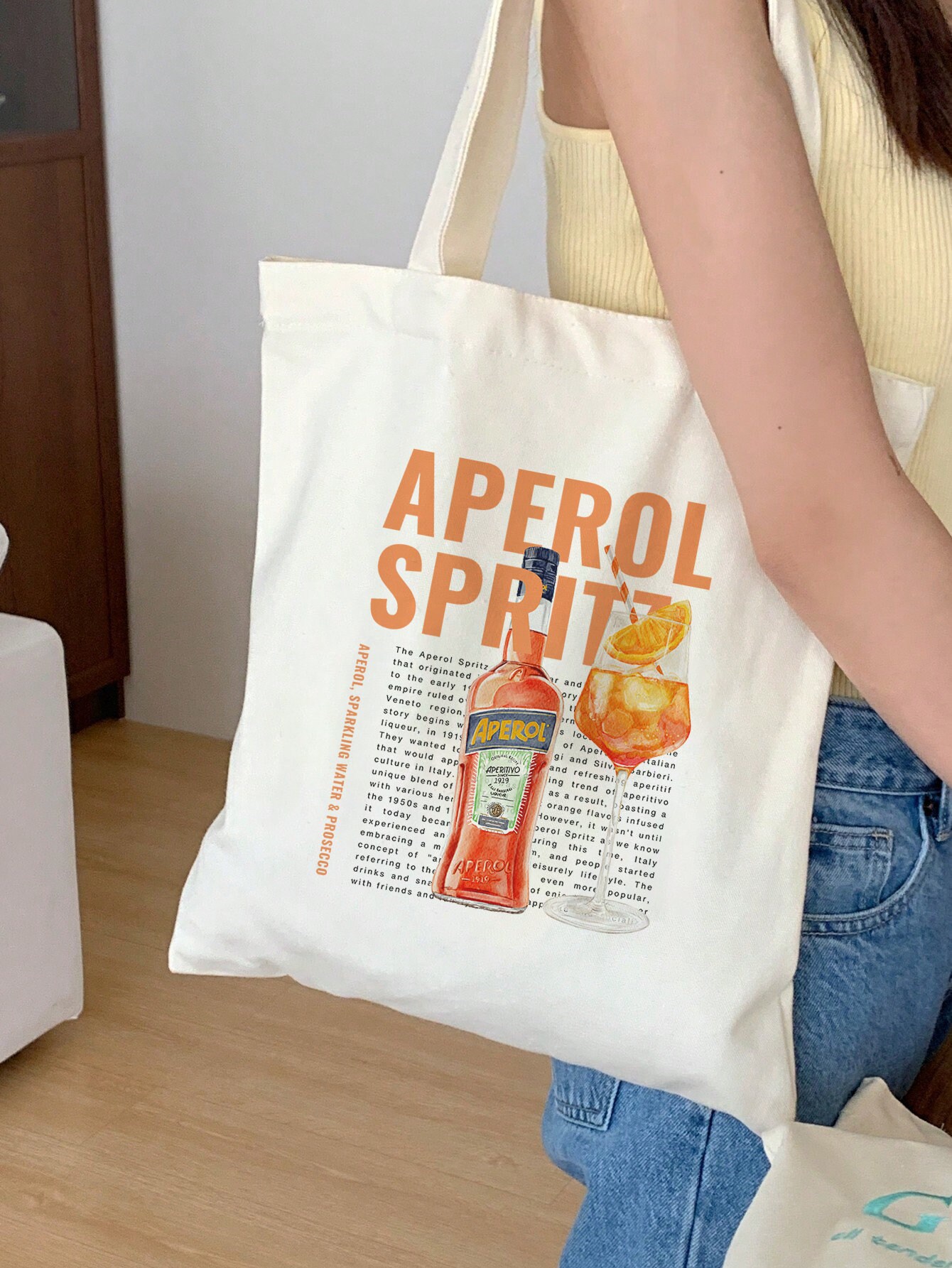 Tote Bag Aperol Spritz Bridesmaid Tote Bags Italian Bachelorette Totes ...