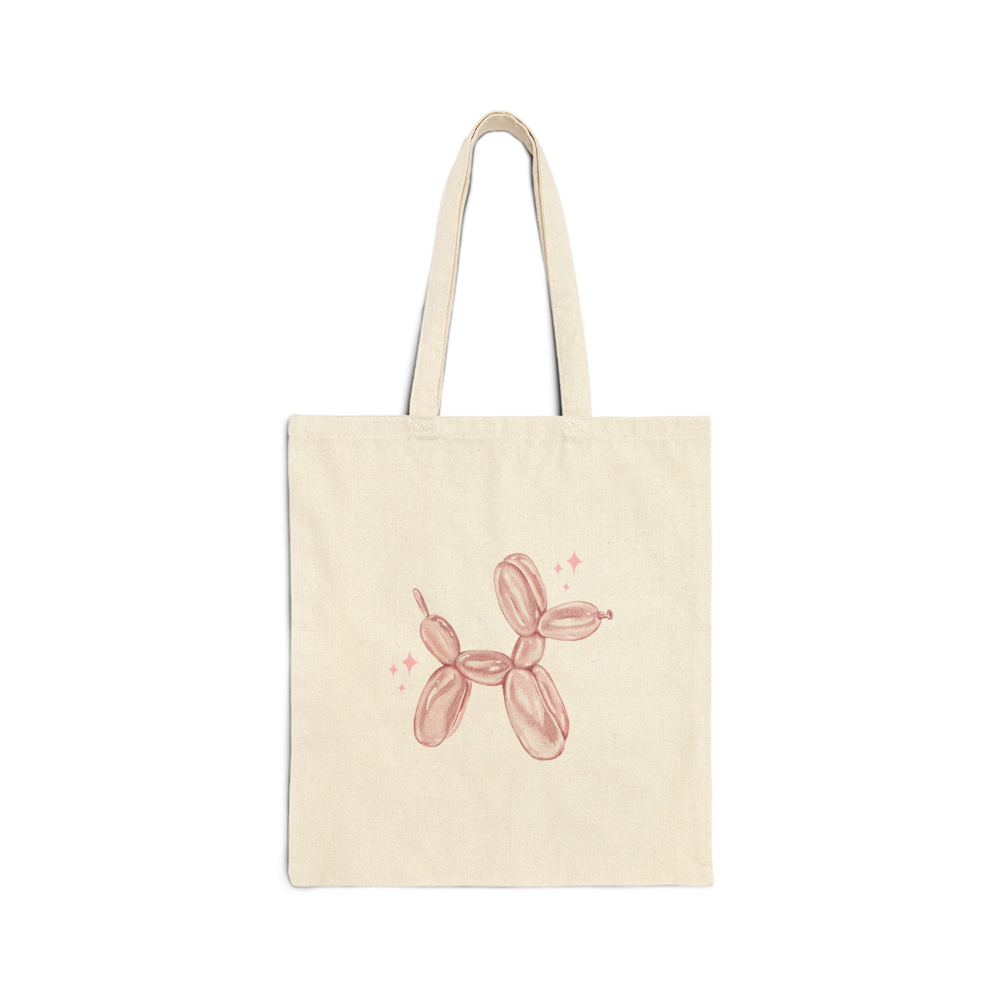Tote Bag Balloon Dog Art Pink Balloon Animal Accessories Bridesmaid ...