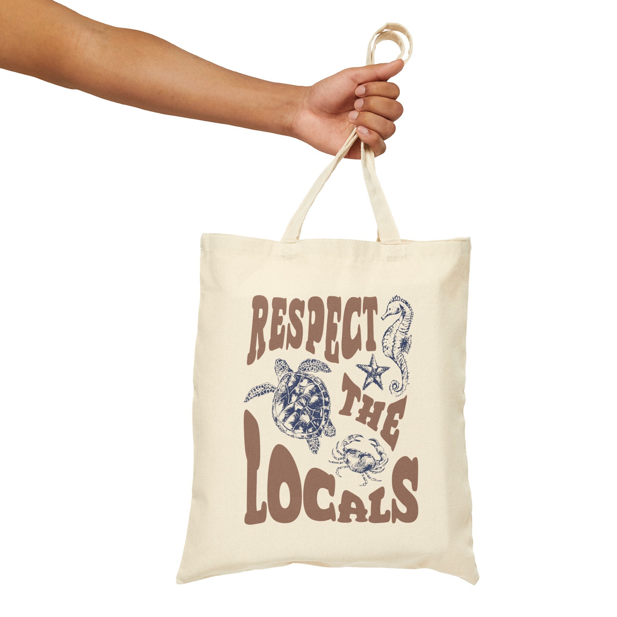 Respect the Locals Tote Bag Ocean Inspired Style Coastal Grandma ...