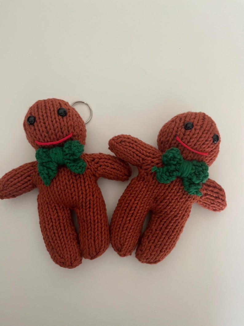 Gingerbread Knitting Pattern - Etsy