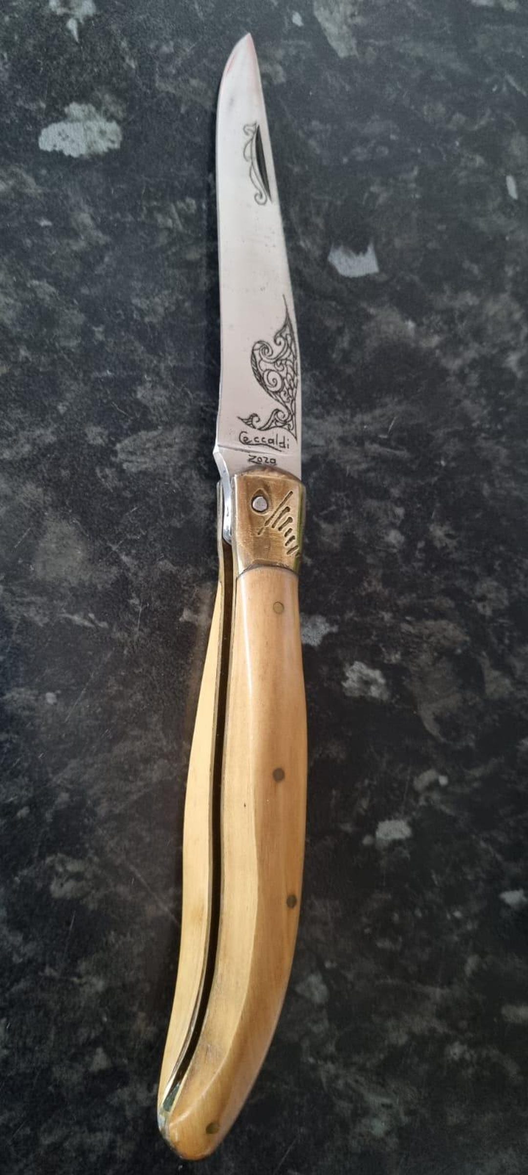 The Famous Ceccaldi Zoza Folding Knife – Carbon Steel, Corsican ...