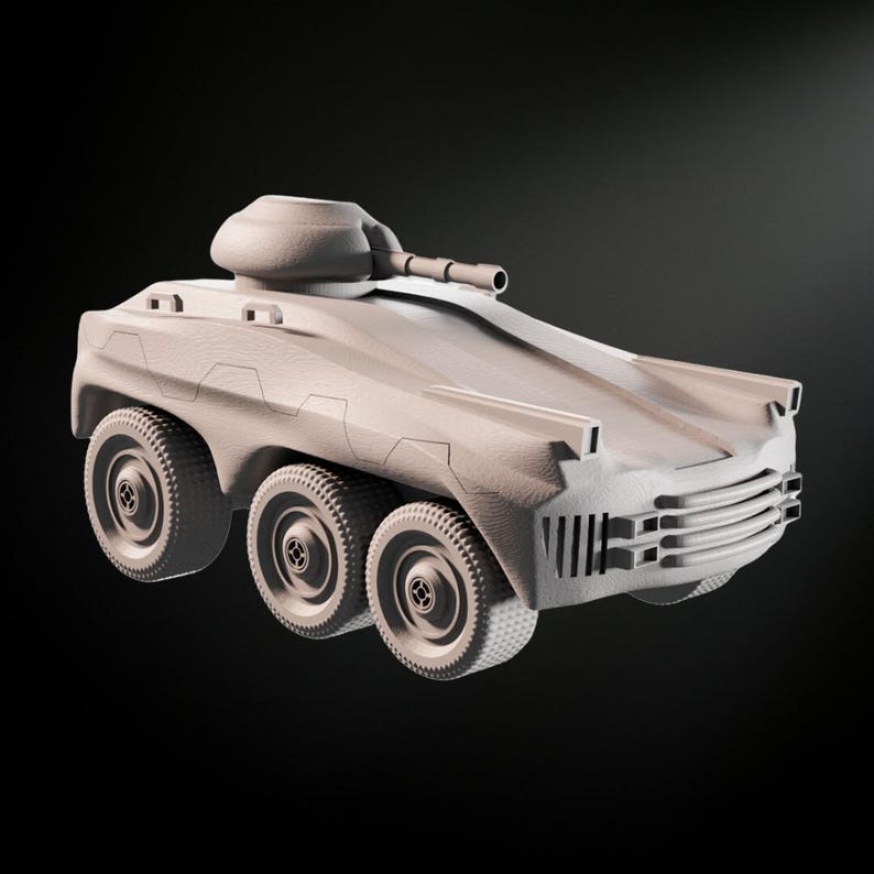 Sci-fi Car STL File: 3D Printable Wargame Vehicle - 28mm Scale (digital ...