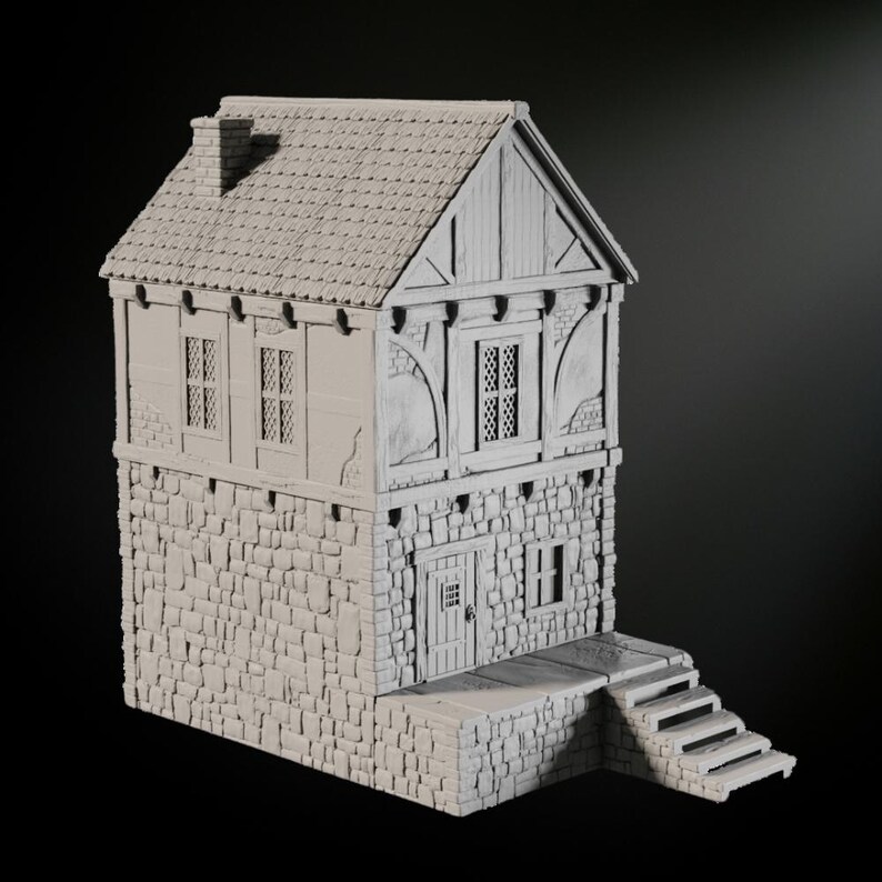 Medieval Watermill STL File – 3D Printable Fantasy Building for ...