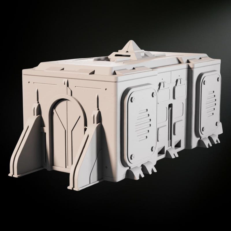 Sci Fi Printable Building - Etsy