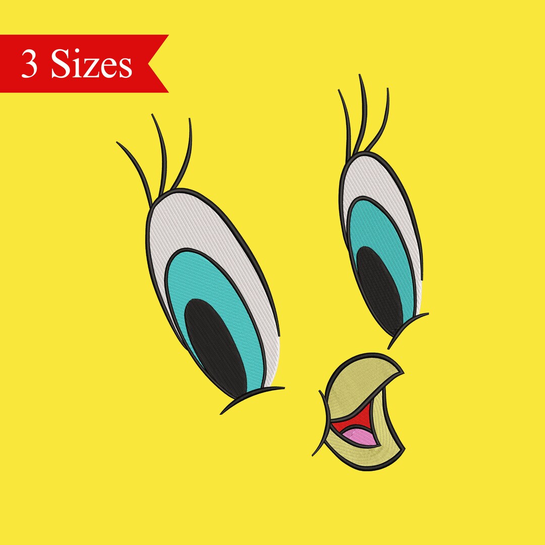 Tweety Embroidery Design Cute Cartoon Embroidery Looney Tunes Tweety ...