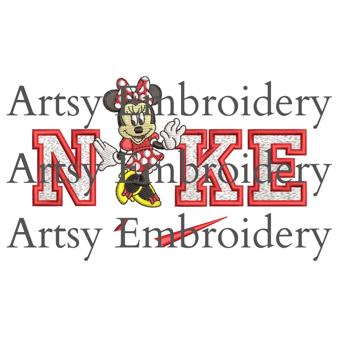 Cartoon Mouse Embroidery Design File, Minie Mouse Machine Embroidery ...