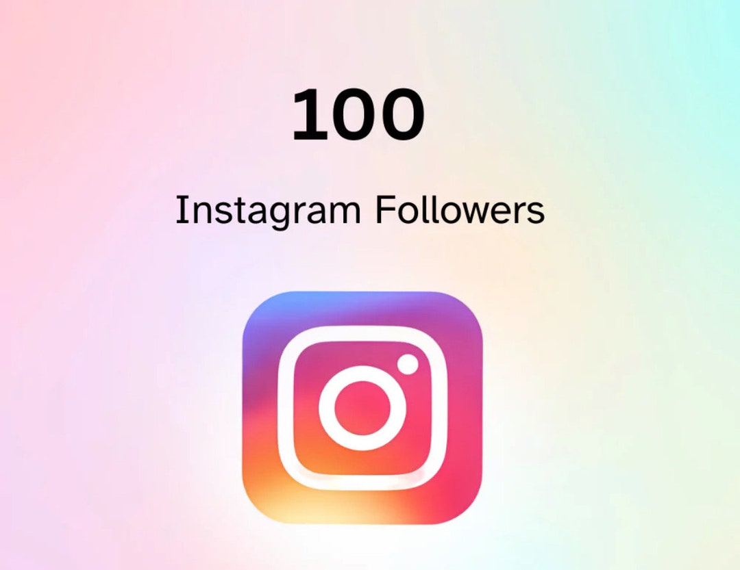 100 Instagram Followers - Etsy