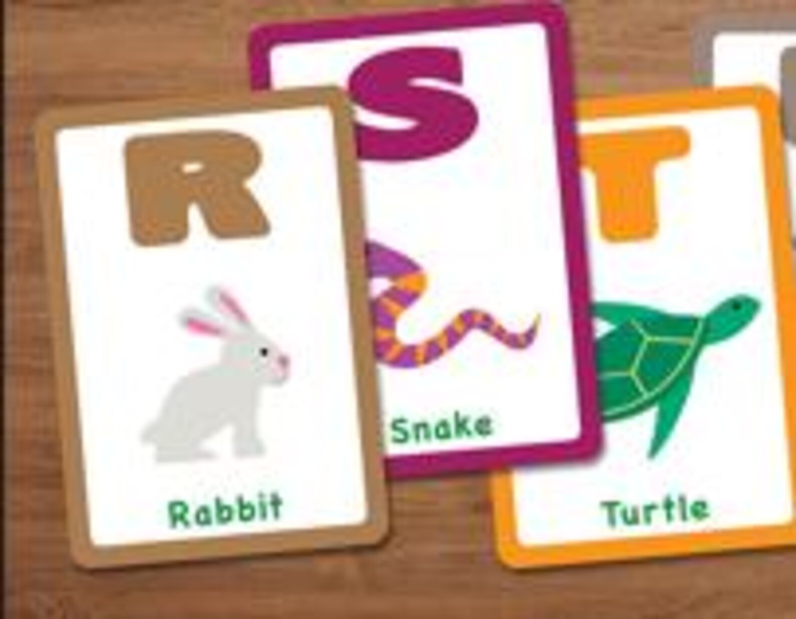 Flash Card ABC Kids School Activities Learning Alphabets Card Colorful ...