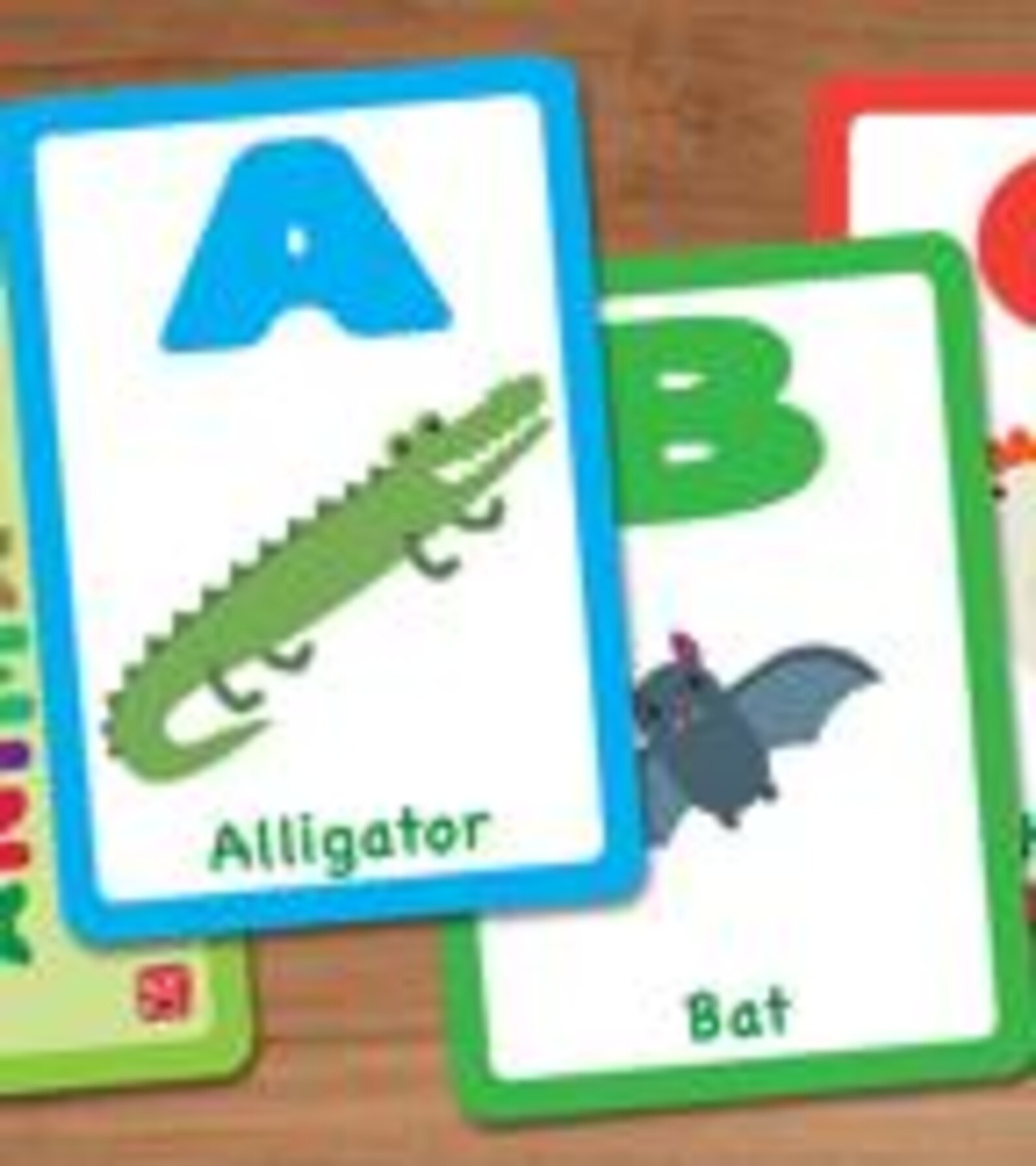 Flash Card ABC Kids School Activities Learning Alphabets Card Colorful ...