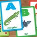 Flash Card ABC Kids School Activities Learning Alphabets Card Colorful ...
