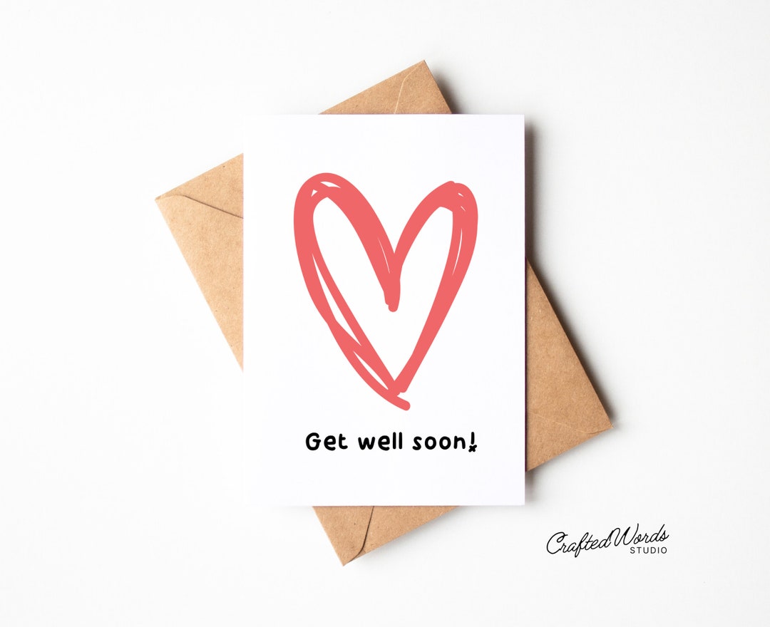 Printable Get Well Soon Card, Get Well Cards, Speedy Recovery, Thinking ...