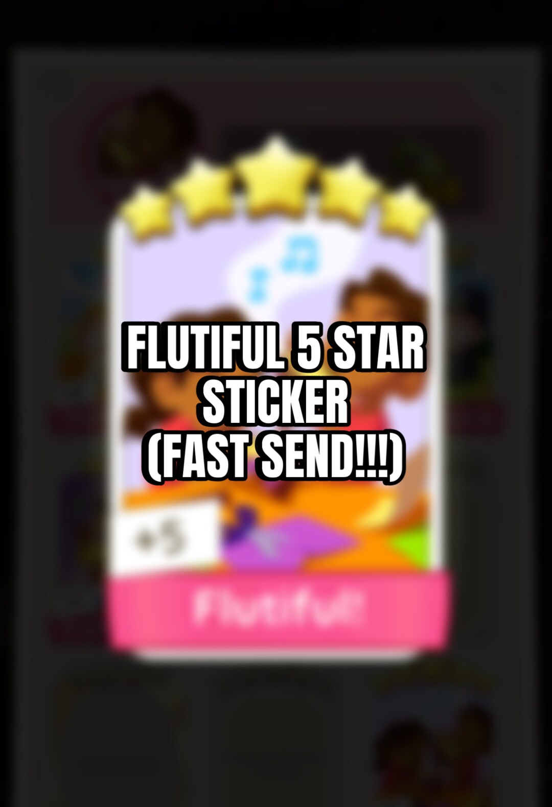 Flutiful Mnply GO 5 Star Stickers Cards FAST SEND - Etsy