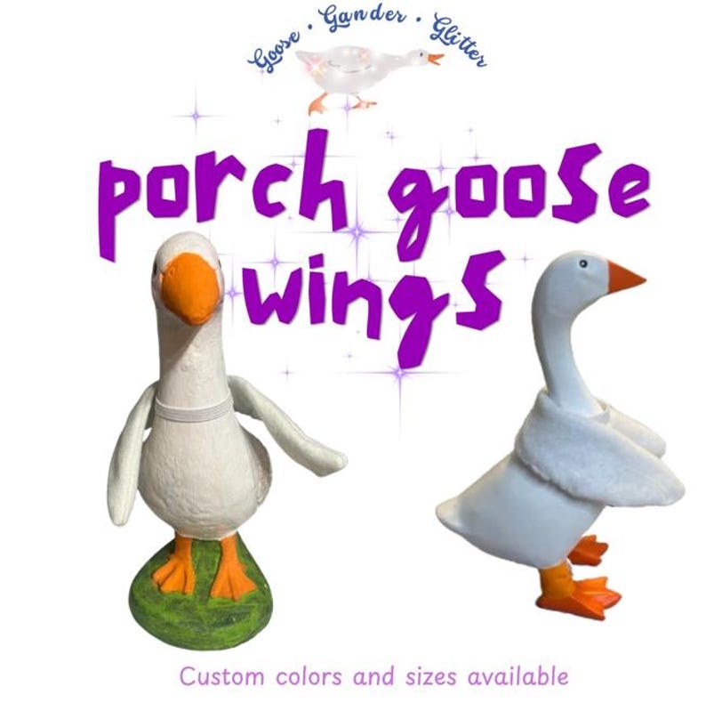 Porch Goose and Desk Posable Goose Wings 5 Inch 9 Inch 15 Inch 23 in ...