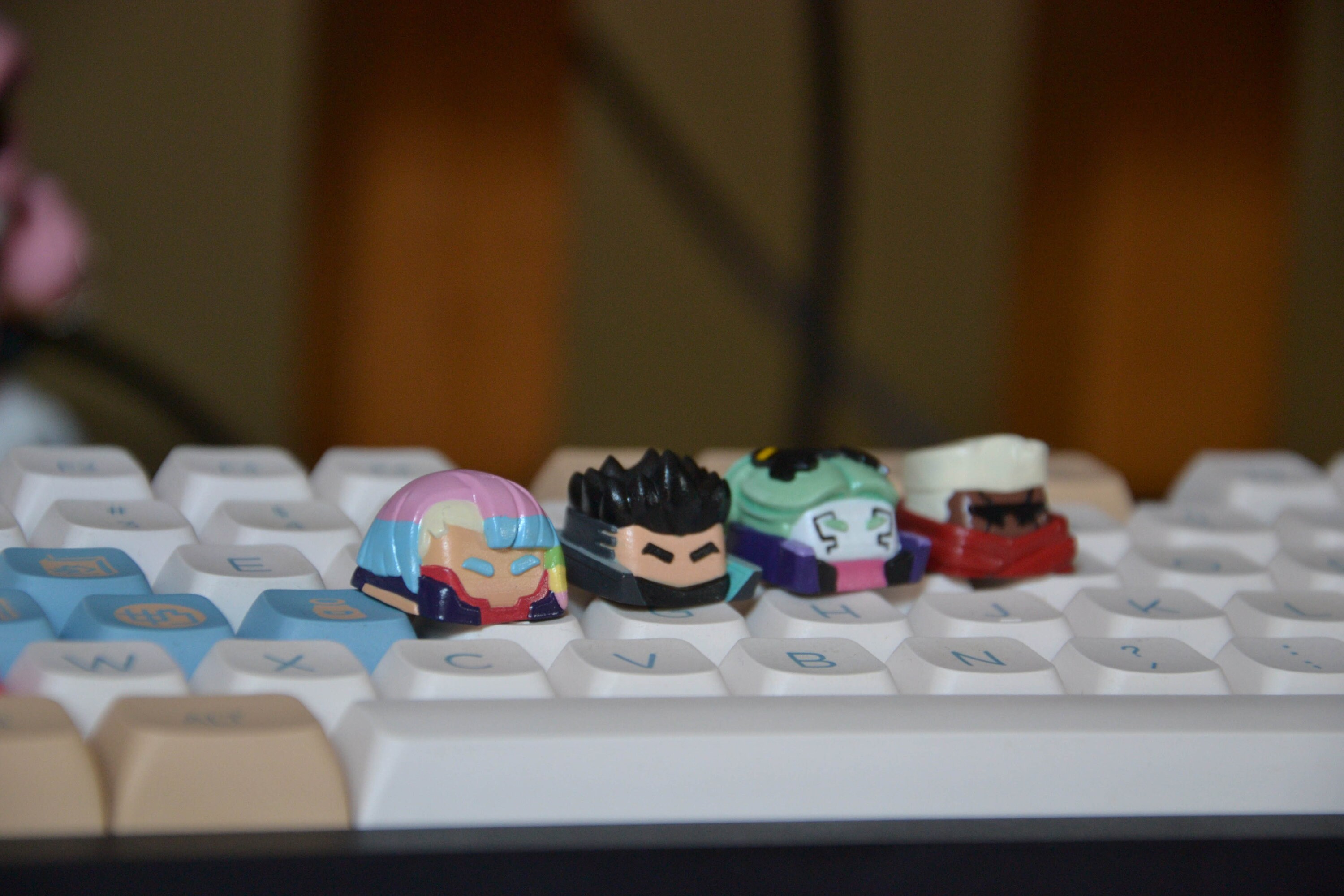 Set of 4 Keycaps Artisanal Edgerunner Cyberpunk - Etsy