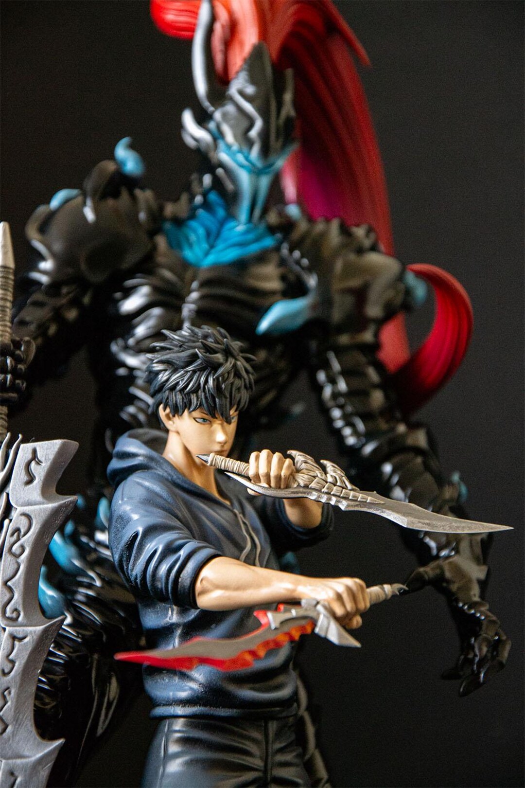 Sung Jinwoo Anime Manga Figure - Hand Painted - Resin Print - Etsy New ...