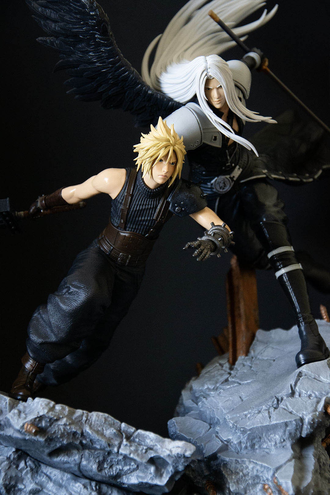 Cloud & Sephiroth Figurine Crafts 37cm - Etsy