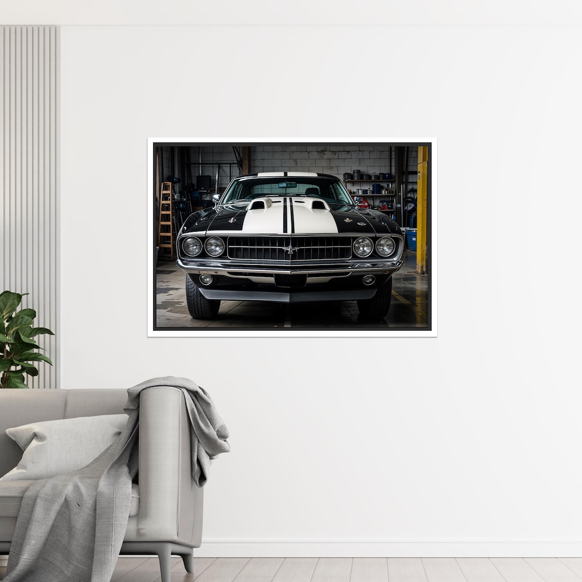 Classic Muscle Car Art | Vintage Sports Car Wall Art | Framed Poster ...