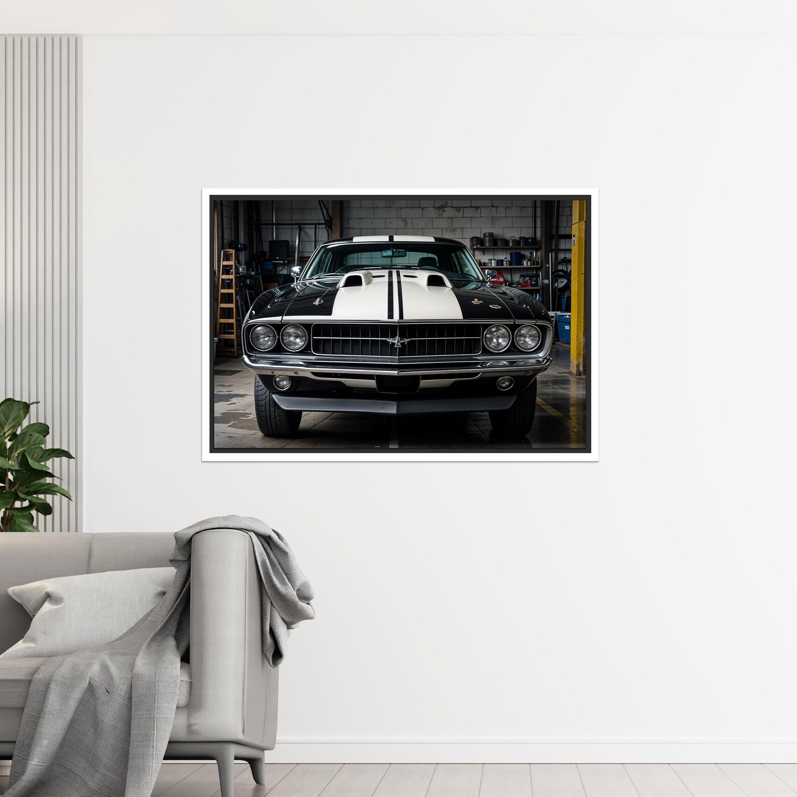 Vintage Muscle Car Framed Poster: Garage Wall Art - Etsy