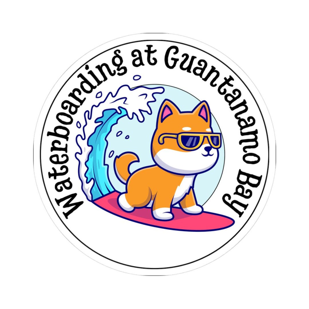 Fun Waterboarding Bay Stickers, Cute Turtle Stickers, Surfing Decals ...