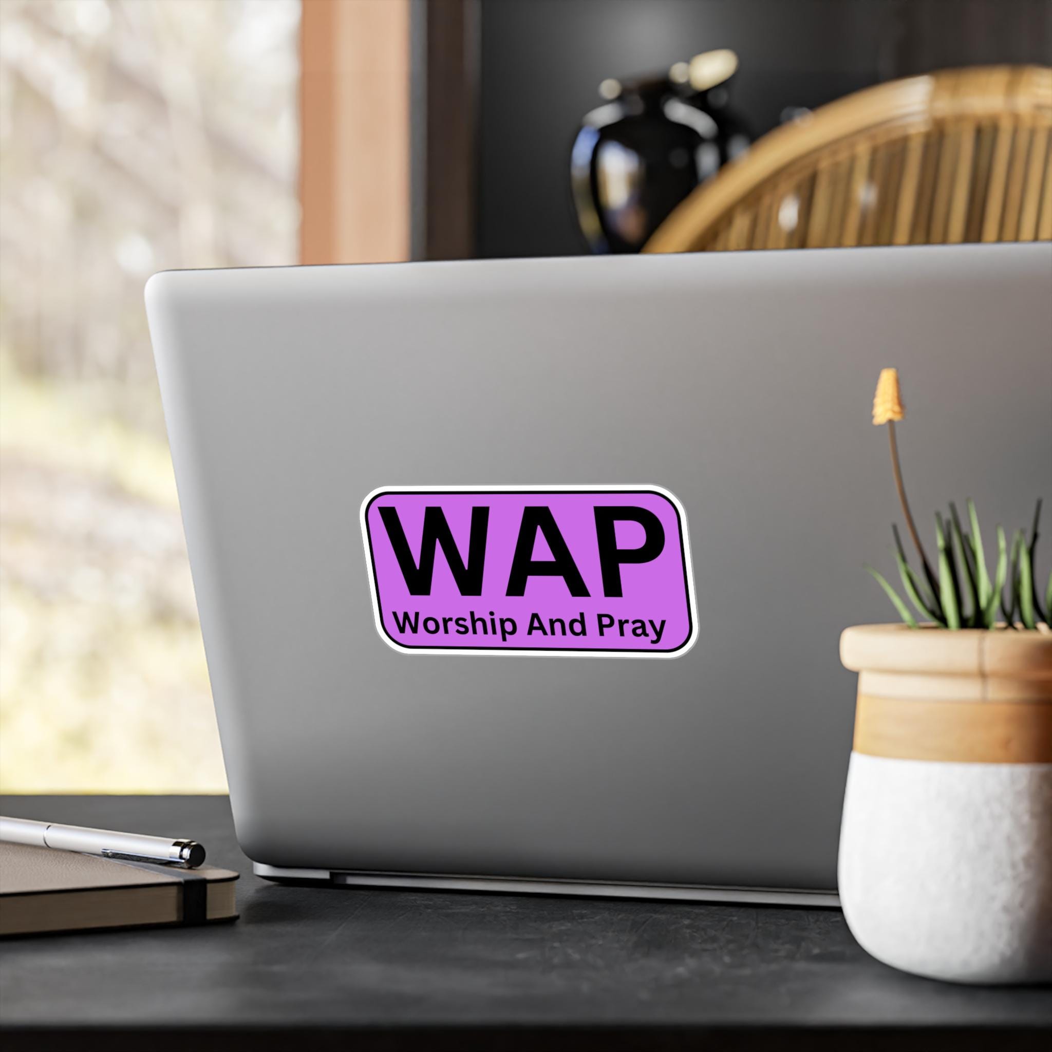 WAP Worship and Pray Funny Religious Church Sticker - Etsy
