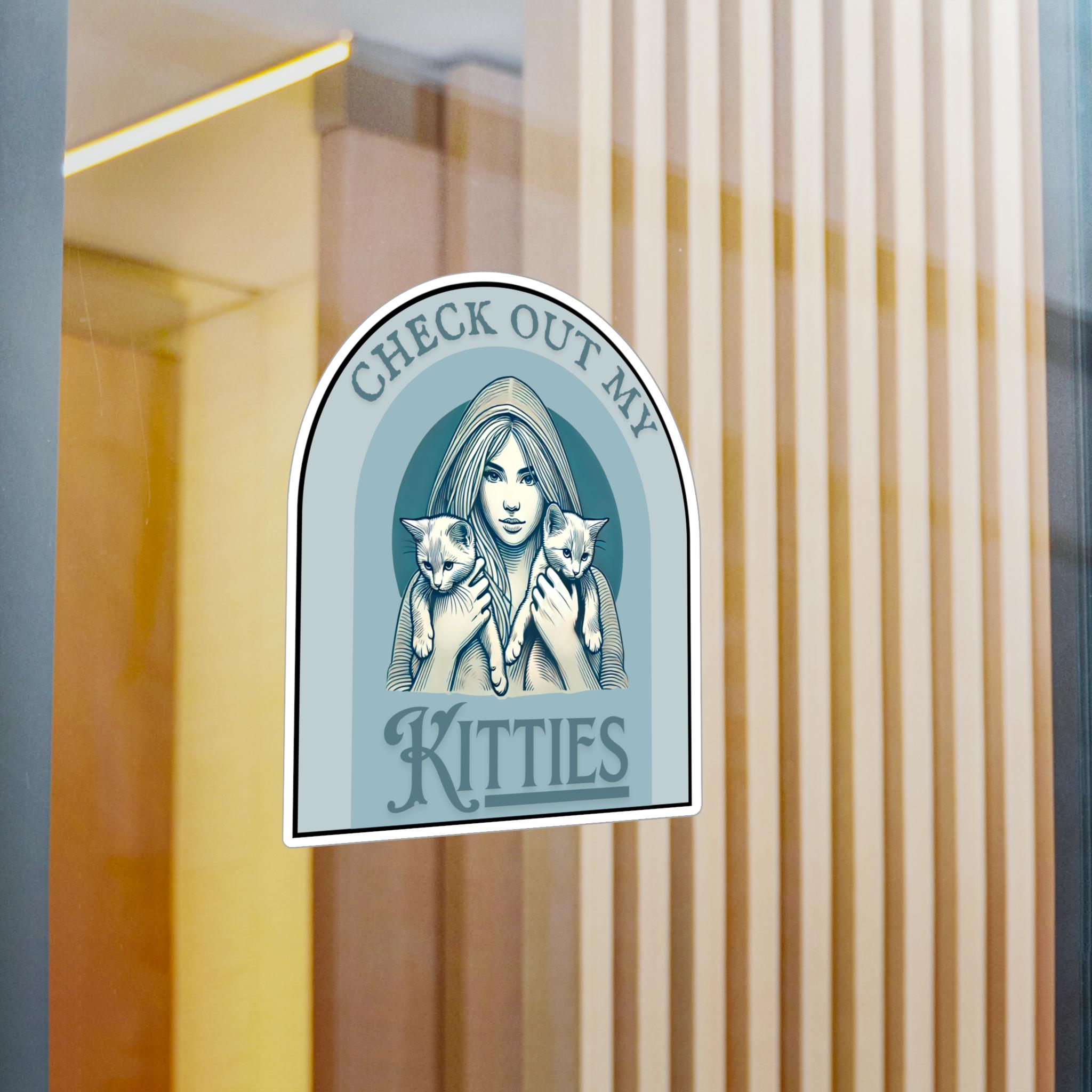 Check Out My Kitties Subtle Adult Funny Sticker - Etsy