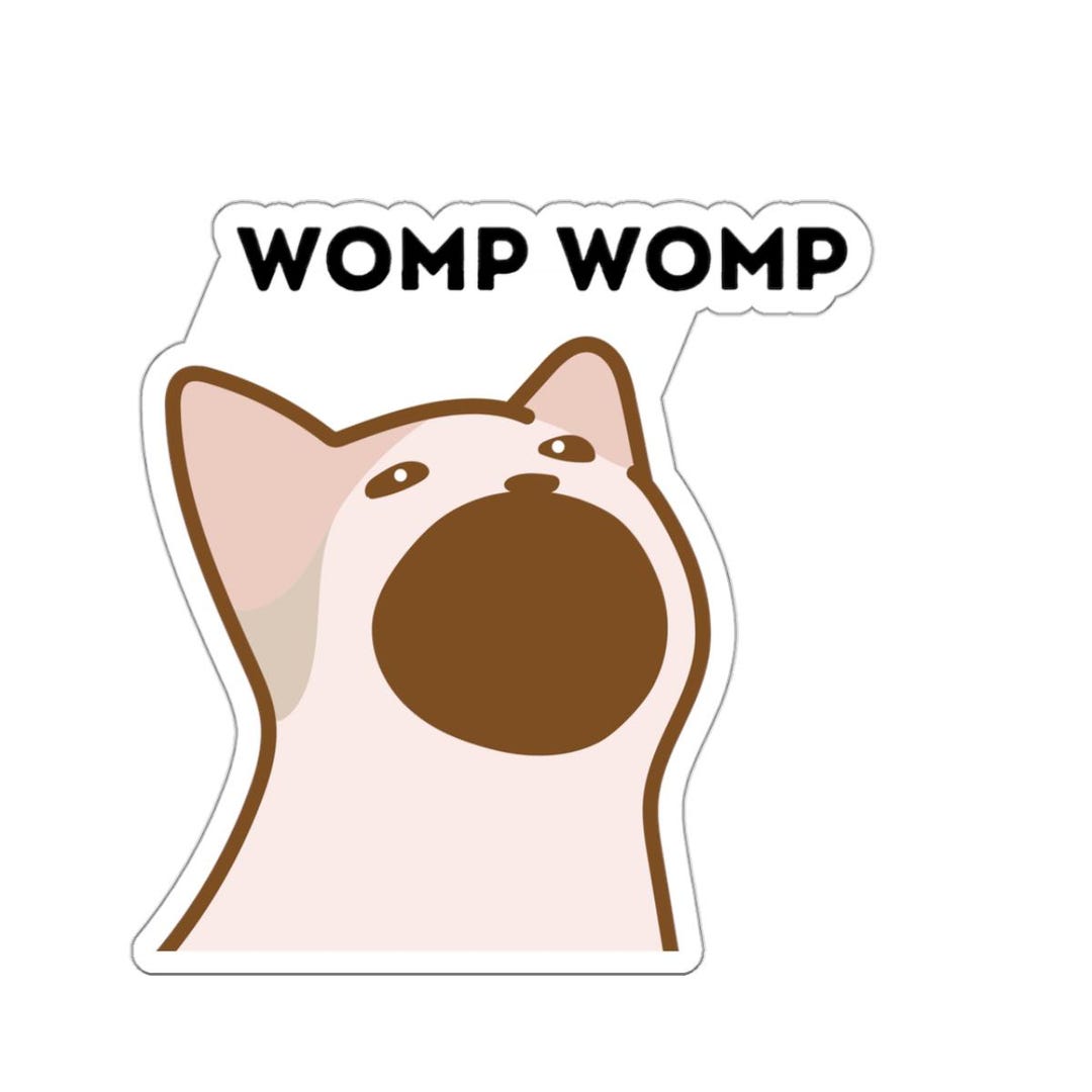 Womp Womp Funny Cat Meme Sticker Etsy Canada