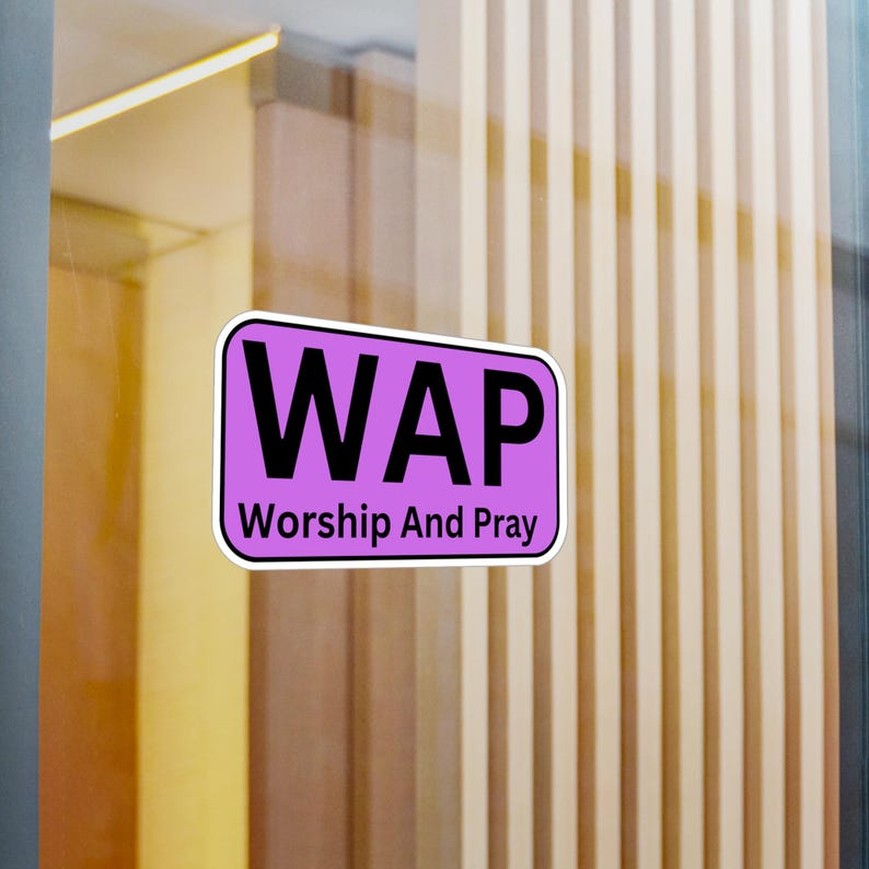 WAP Worship and Pray Funny Religious Church Sticker - Etsy