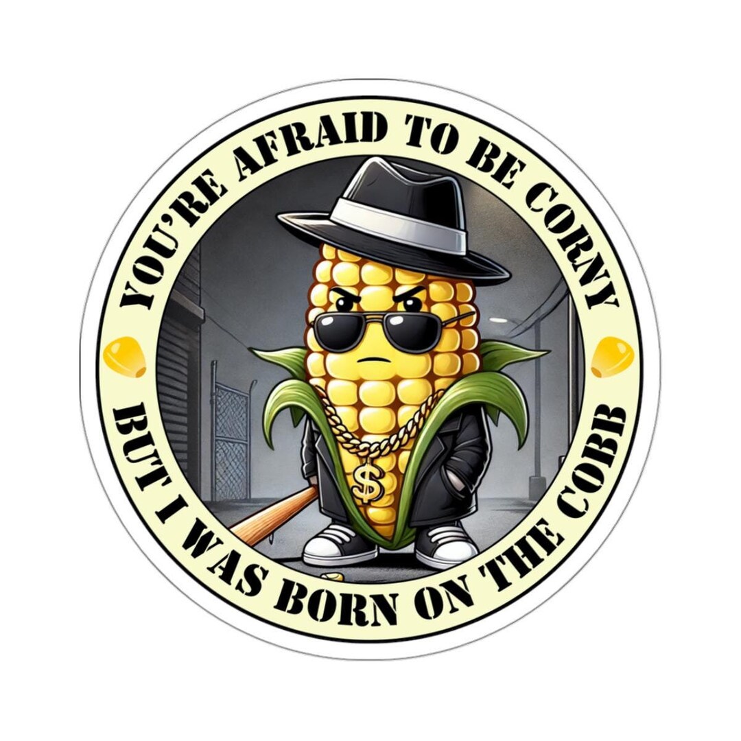 Corn on the Cobb Funny Relatable Sticker - Etsy