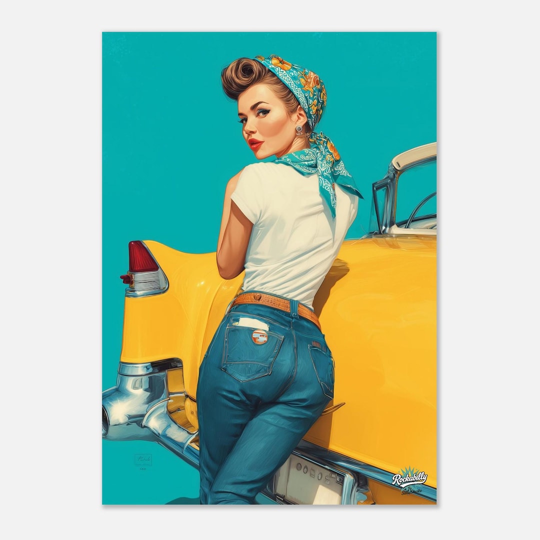 Rockabilly Poster - Vintage Wall Art - Design 9 of 20 - Etsy