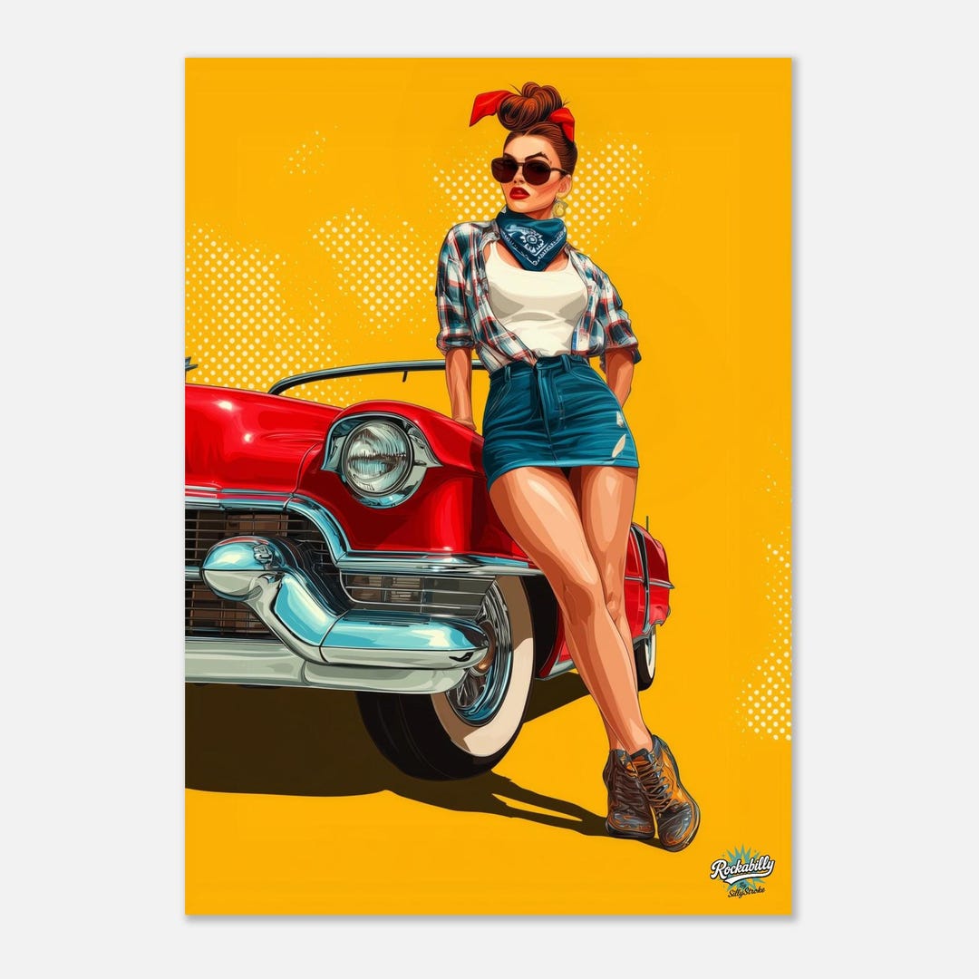 Rockabilly Poster - Vintage Wall Art - Design 10 of 20 - Etsy