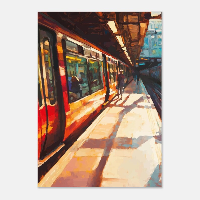 Train Station Poster - Etsy