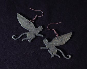 Flying Monkey Pin, Wizard of Oz Pin Wooden Pin, Stocking Stuffer ...