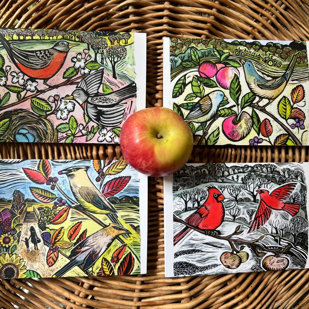 Four Seasons at Wilson's Orchard Card Set - Etsy