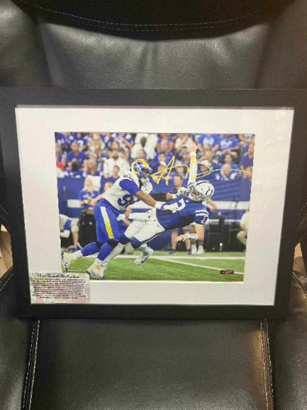 Aaron Donald Autographed 8x10 Picture With COA Los Angeles Rams NFL ...
