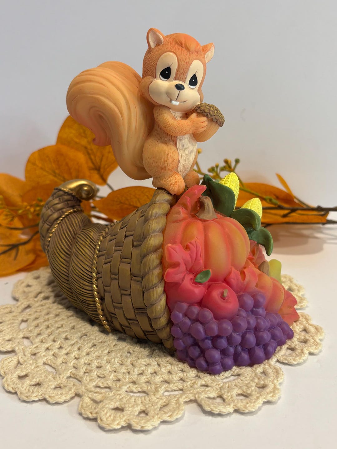 2020 Precious Moments Cornacopia & Squirrel LED Resin Figurine - Etsy