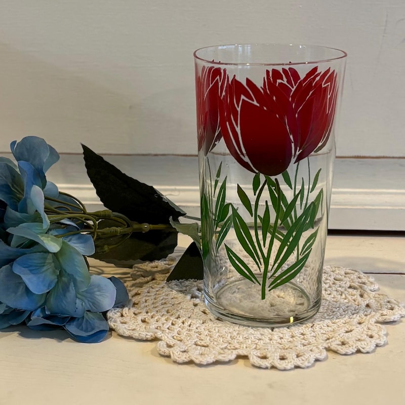 Vintage Red Glass Ware - Etsy