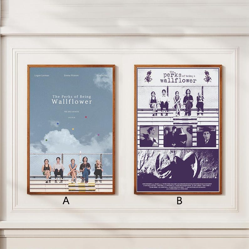 The Perks of Being a Wallflower Movie Poster Vintage Poster Retro Print ...